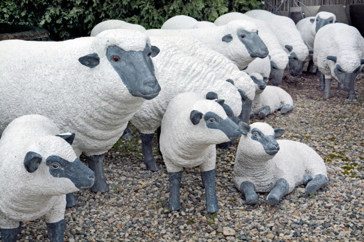 Sheep Sculpture | Detroit Garden Works
