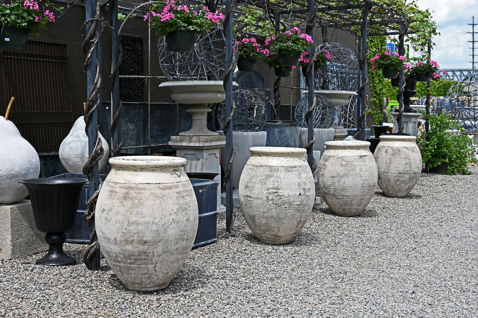 French Terra Cotta Olive Jar | Detroit Garden Works