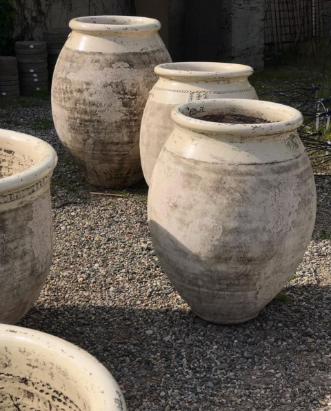 French Terra Cotta Olive Jar | Detroit Garden Works